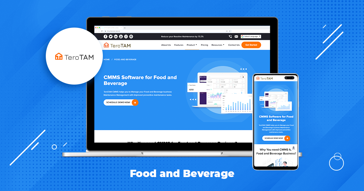 CMMS Software for Food and Beverage Industry - TeroTAM