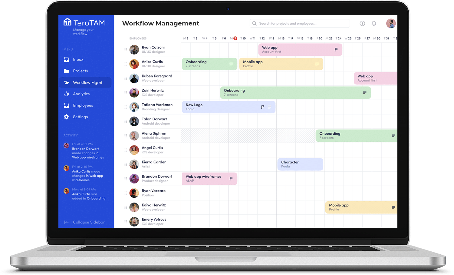 Workflow Management Software - TeroTAM