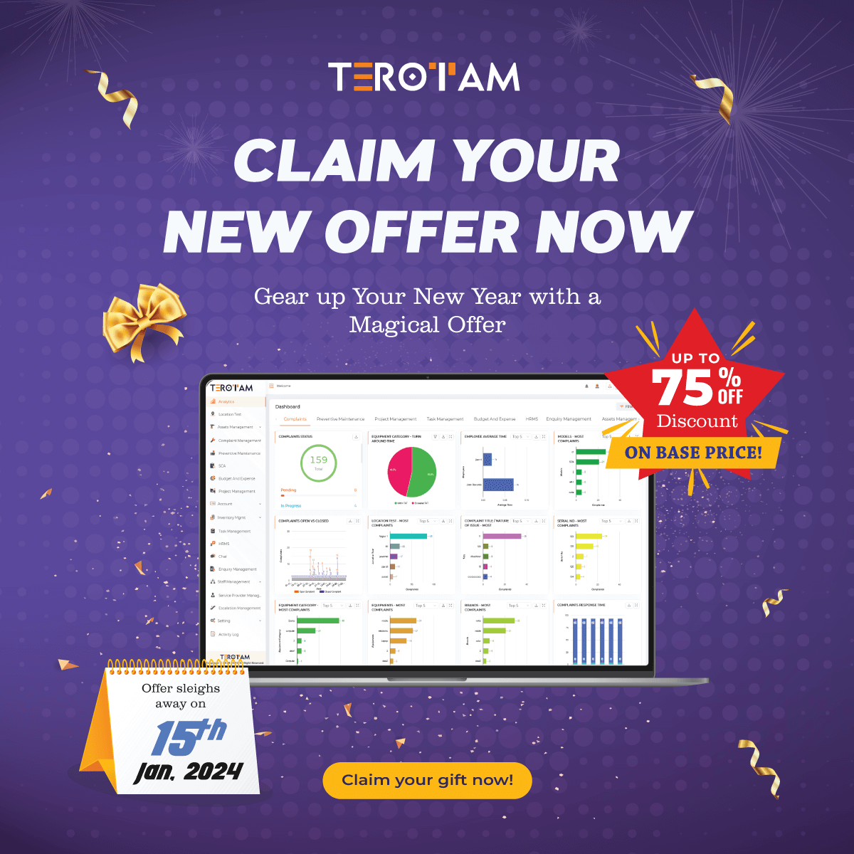 CMMS Software for business to Manage, Track Assets & Facilities - TeroTAM